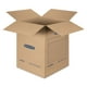 SmoothMove Basic Moving Boxes Large, Regular Slotted Container RSC, 18" x 18" x 24", Brown Kraft ...