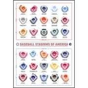 Baseball Stadium Scratch Off Map