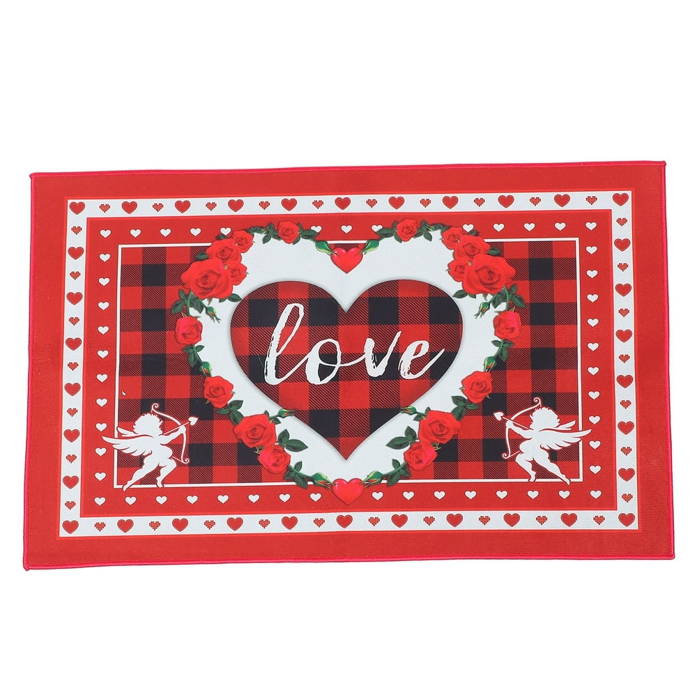 Click here for Generic Valentine Day Elements Rug Household Anti-... prices