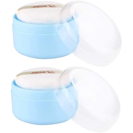 Powder Puff Box Body Powder Container with Powder Puffs and Sifter ...