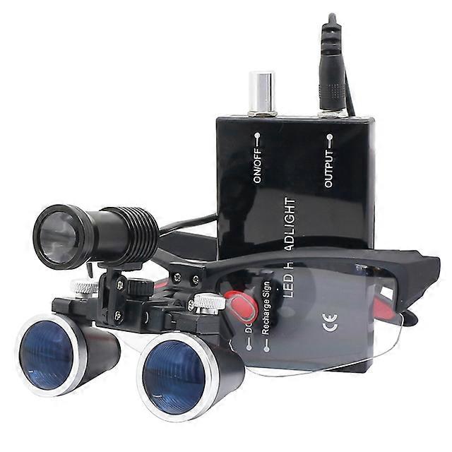 Lupa dental de 2,5 x/3,5 x 420 mm, lupa binocular para cirugía ...