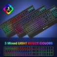 Trahoo Wired 104 Keys Gaming Keyboard And Mouse Combo Rainbow Backlit
