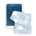 Tadpoles Popcorn Plush and Sherpa Ultra-Soft Baby Blanket - Walmart.com