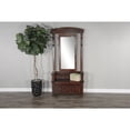 Sunny Designs Santa Fe 78" 4-hook Farmhouse Wood Hall Tree in Dark ...