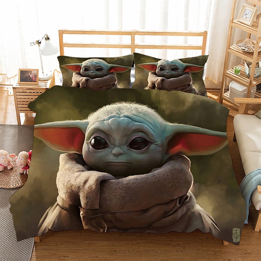 Click here for Yingd Star-Wars Yo-Da 3 Pcs Comforter Set With 2 P... prices