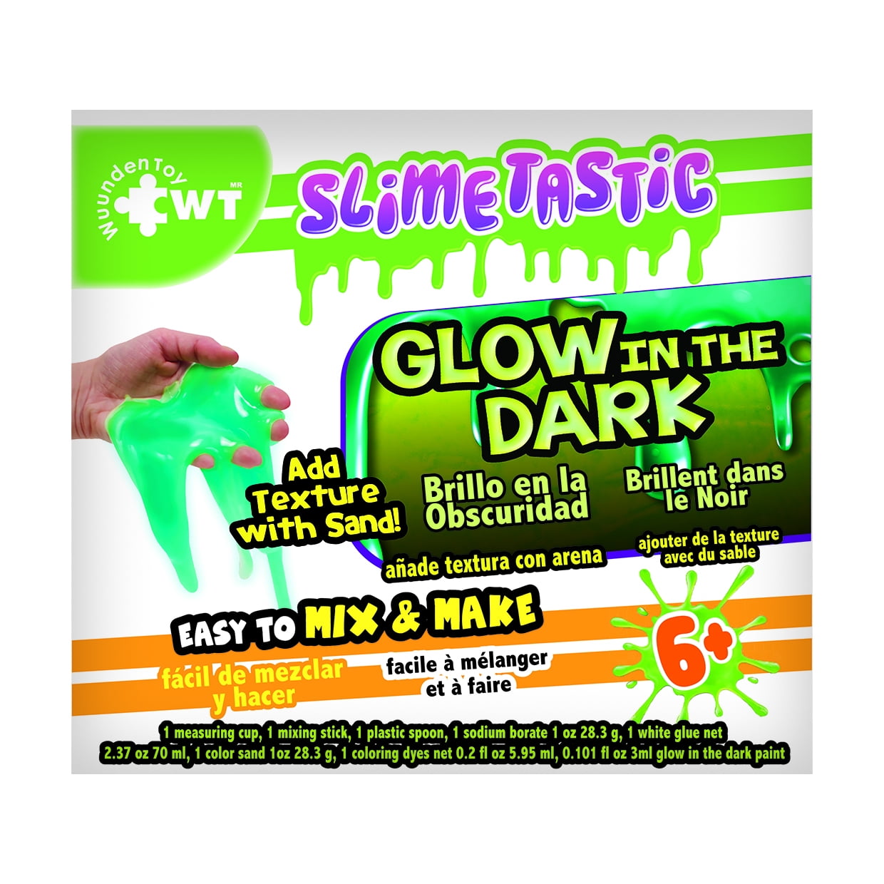 Slime Kit set Glow in The Dark DIY by Slime-tastic Wuundentoy - Walmart.com