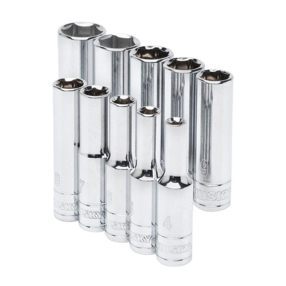1 4 In Drive Deep Metric Socket Set 10 Piece Walmart