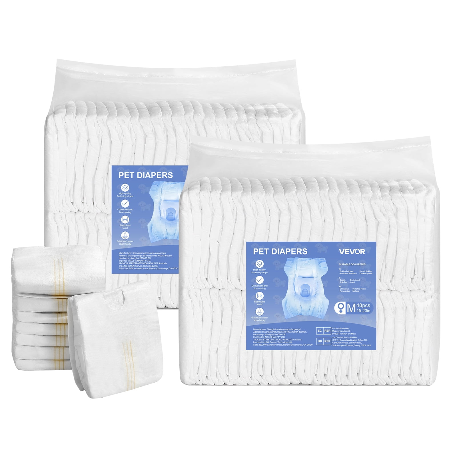 Click here for Vevor Disposable Dog Diapers Super Absorbent Femal... prices