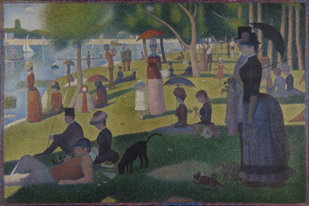 A Sunday Afternoon (Artist: Georges-Pierre Seurat) c. 1884, Masterpiece ...