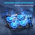 Laptop Cooling Pad,Gaming Laptop Cooler with 5 Quiet Fans for 12-15.6 ...