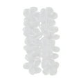 Offray Accessories, White 3/4 inch Value Pack 5 Petal Flower with Pearl ...