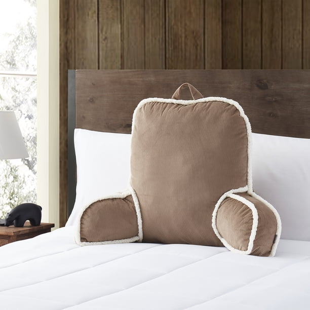 Pawz by Bearpaw Gray Corduroy Backrest Pillow - Walmart.com