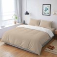 4 Piece Duvet Cover Set Queen, Pure Color Colors Of Light Charcoal Soft ...