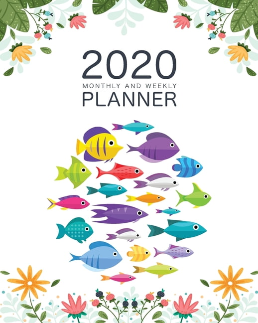 2020 Weekly And Monthly Planner : Daily Organizer & Agenda - Pretty ...