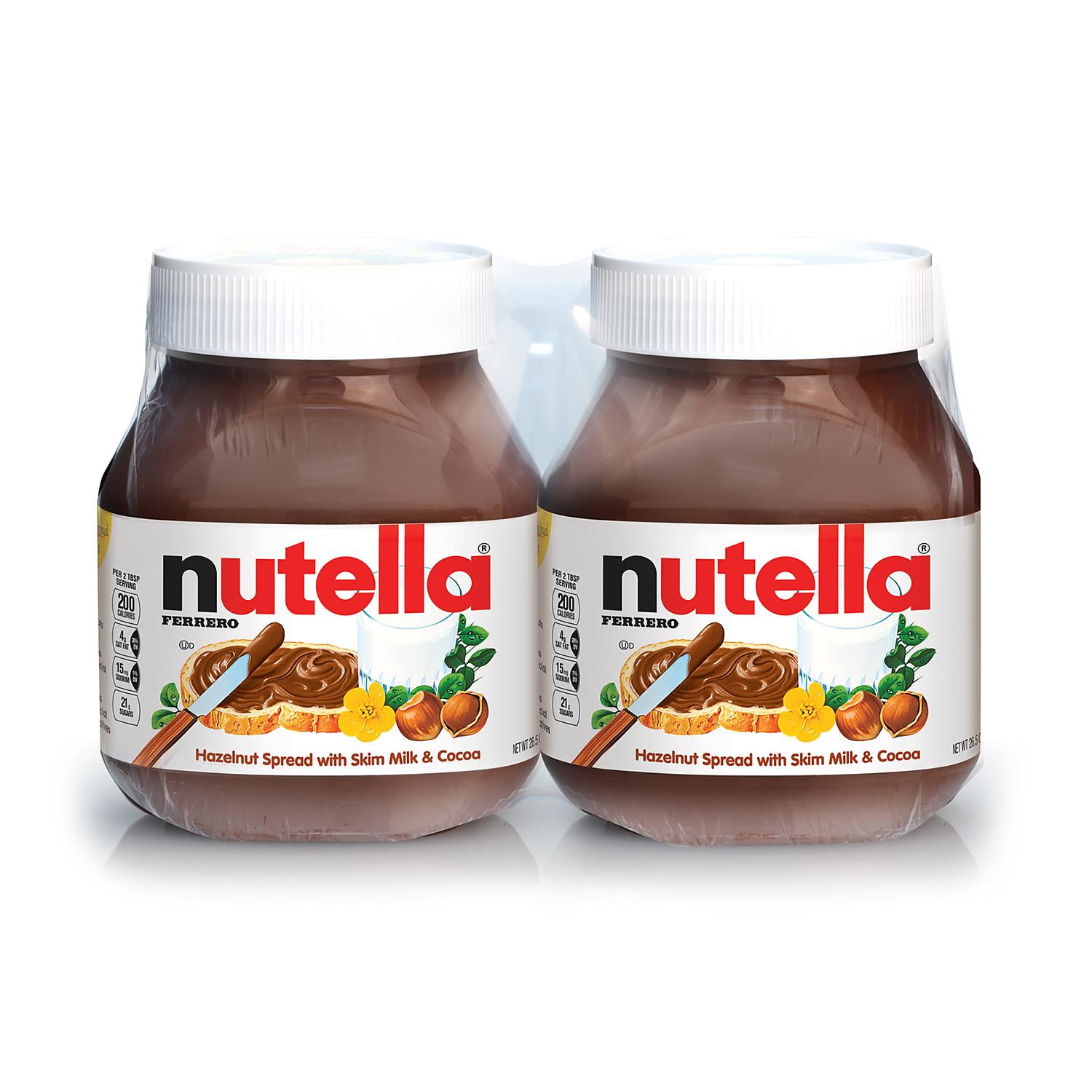walmart.com - Nutella Hazelnut Spread Twin Pack (26.5 oz., 2 pk ...
