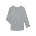 Wonder Nation Boys Long Sleeve Crewneck T-Shirts 3-Pack, Sizes 4-18 & Husky, Durable Fabric ...