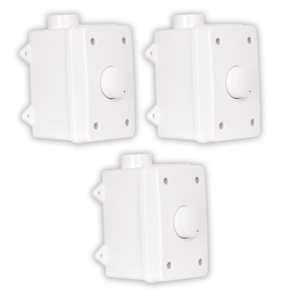 Theater Solutions OVCDW Outdoor Volume Controls White Weatherproof 3 ...