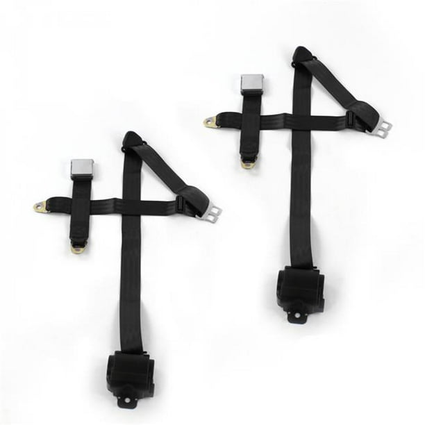 Chevy Truck 1955-1959 Airplane 3 Point Black Retractable Bucket Seat ...