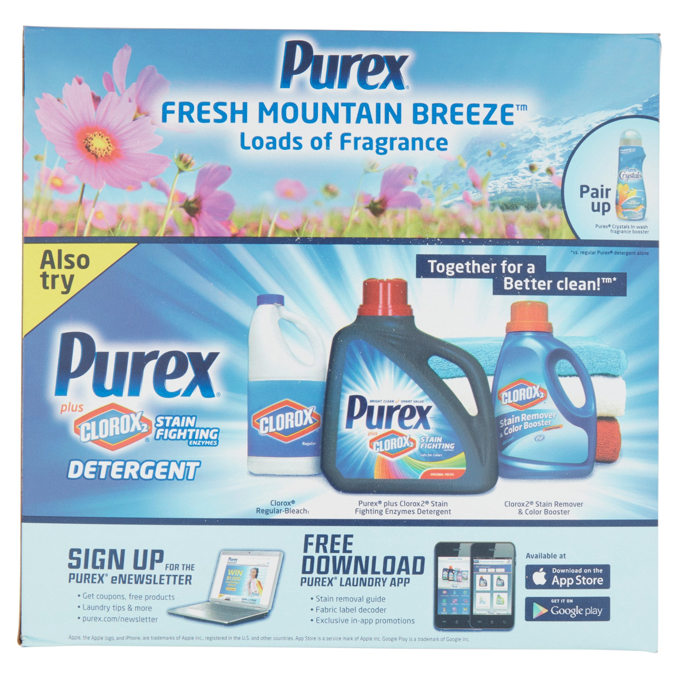 Purex Dirt Lift Action with Crystals Fragrance Fresh Mountain Breeze ...