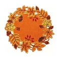 BSJJY Embroidered Maple Leaf Placemat, Fall Thanksgiving Table Decor ...