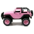Girlmazing Jada Toys Pink Jeep Wrangler 1:16 Large RC Toy for Kids ...