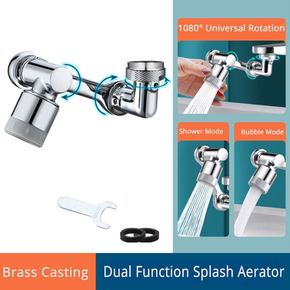 Universal Washbasin Faucet Robotic Arm Tap Extension Parts Extender Tap ...