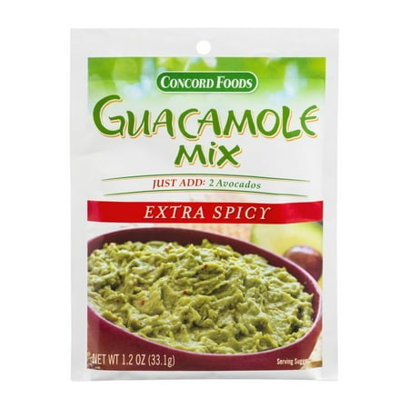 Concord Foods Guacamole Mix Extra Spicy, 1.2 OZ - Walmart.com