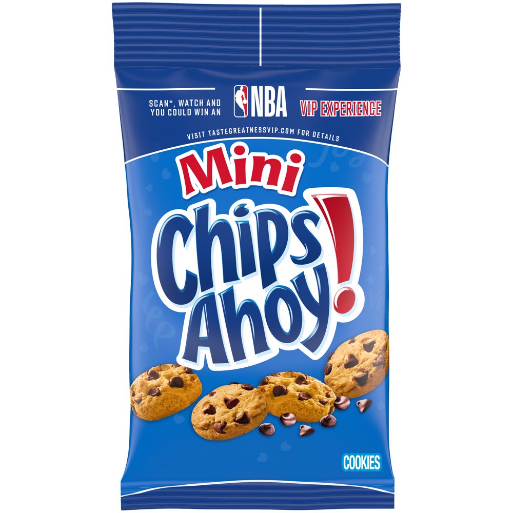 Mini CHIPS AHOY! Original Chocolate Chip Cookies, 1 Big Bag (3 oz ...