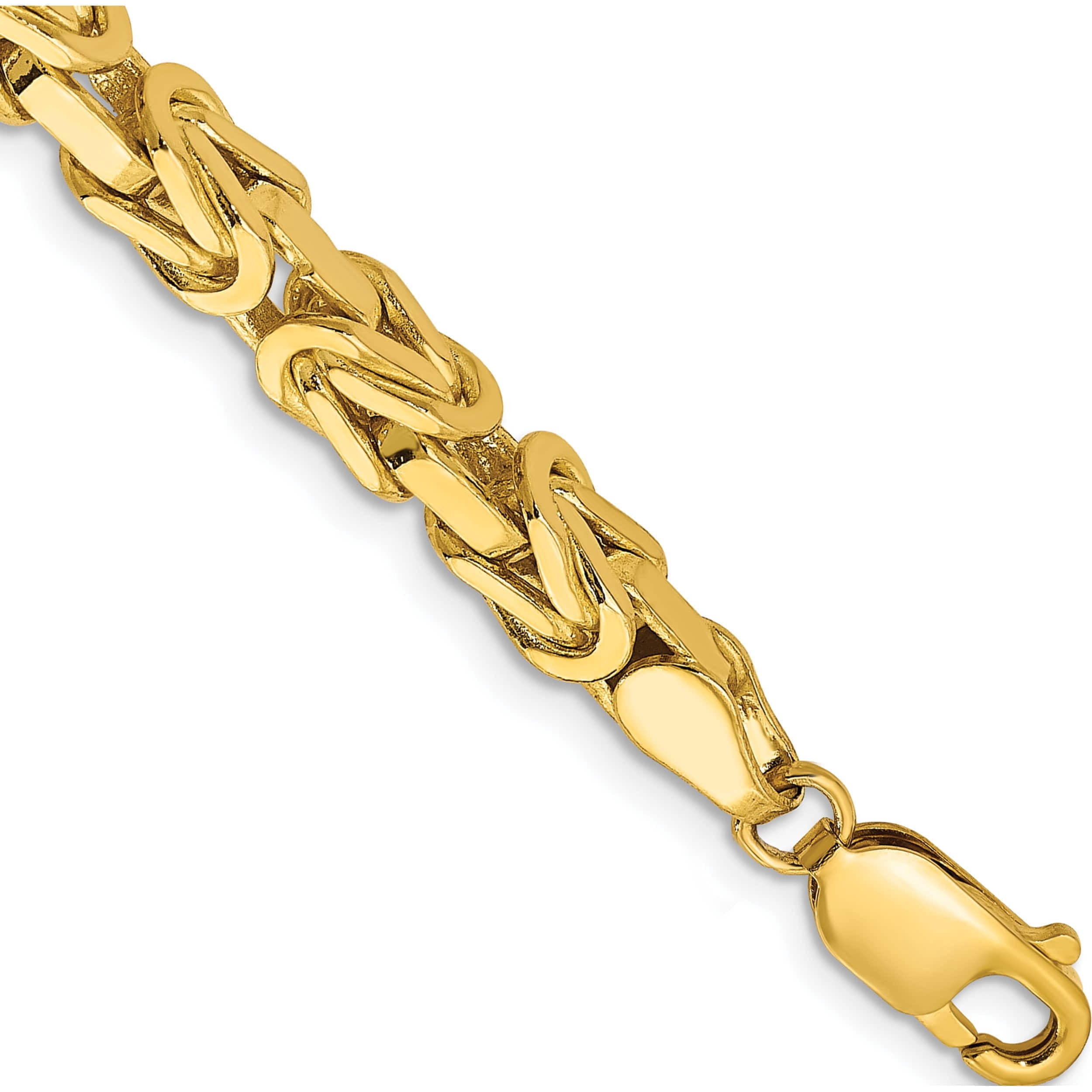 14K Yellow Gold 5.25mm Byzantine Chain (9 X 5.25) Made In Dominican ...