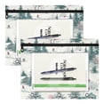 2Pcs A4 Document Pouch Set 3 Ring Binder Pencil Pouch Clear Window ...