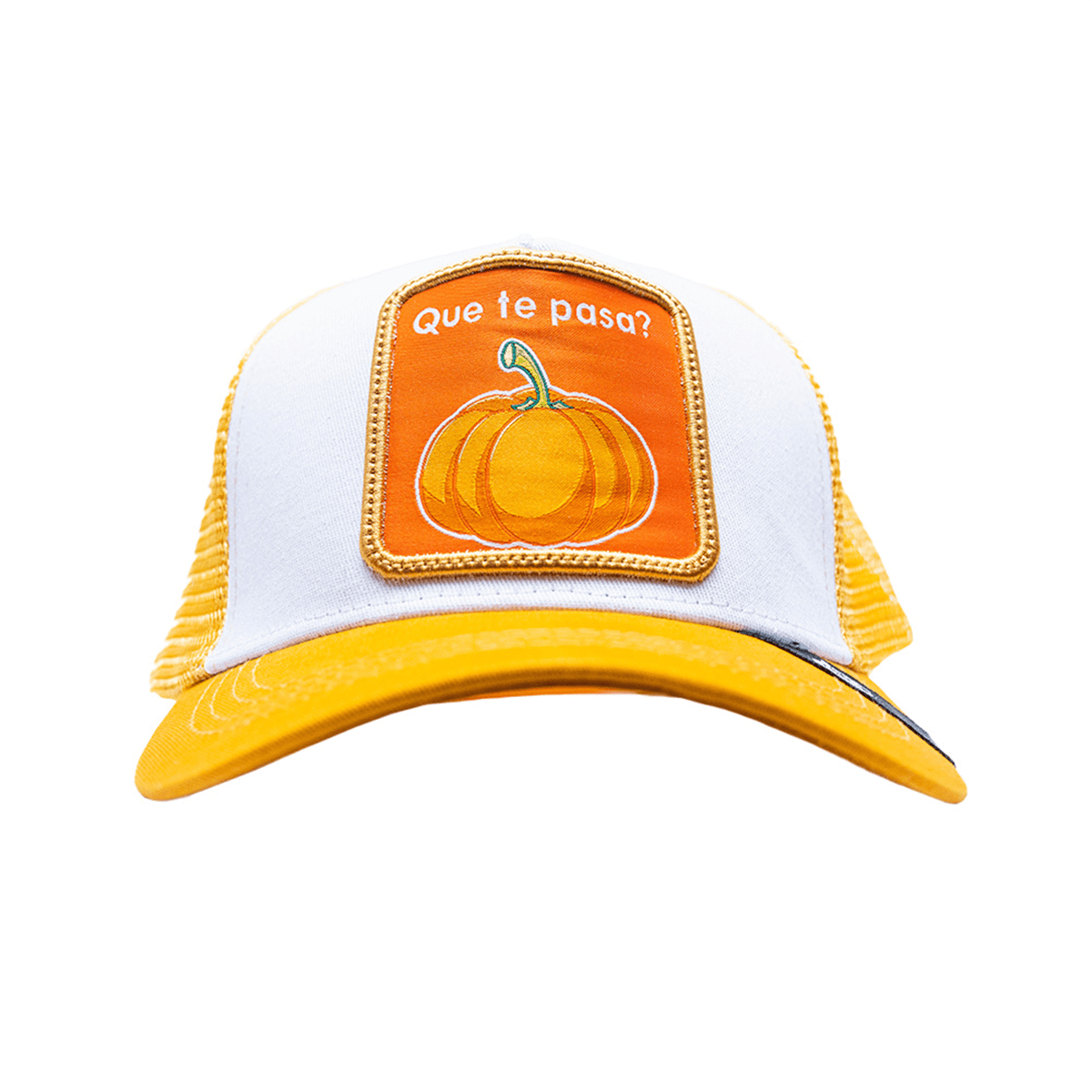 Gorra Visera curva con malla y ajustador Pook Frase Que te pasa ...