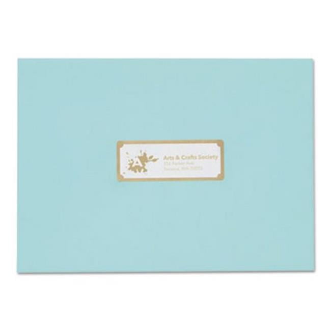Avery Dennison 6529 Easy Peel Address Labels with Border, Gold ...
