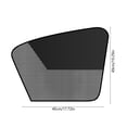Car Sunshade, Magnetic Mesh Car Window Shade Semi Transparent Polyester ...