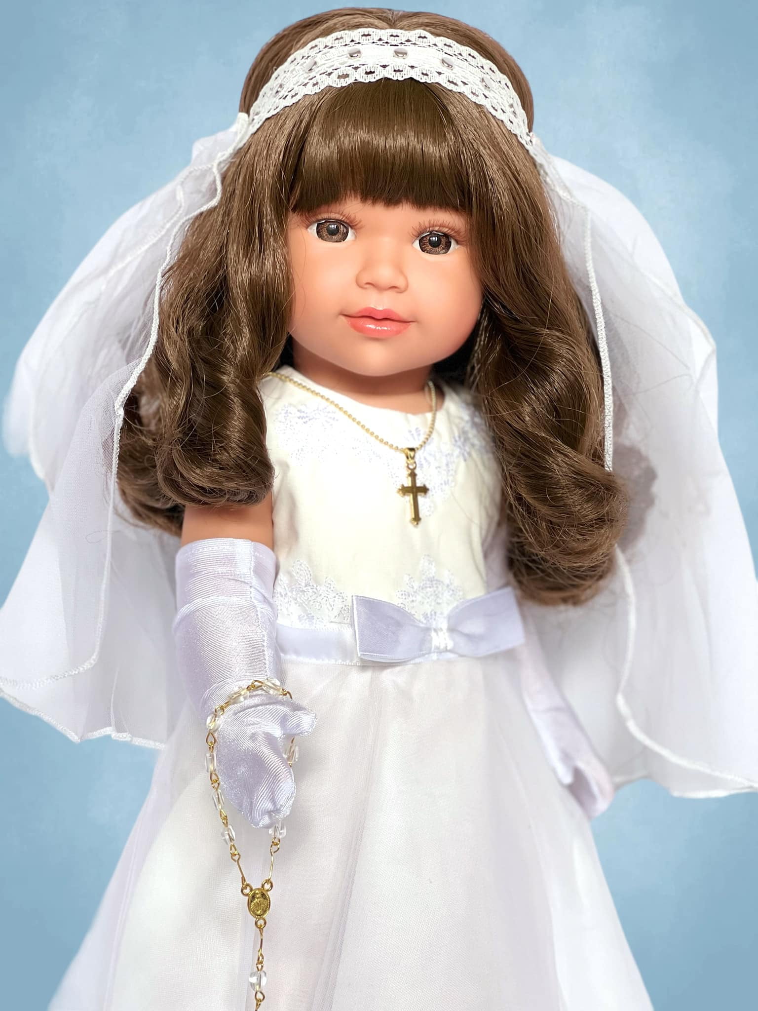 My Brittany's Chiffon Communion Gown For Kennedy and Friends Dolls ...