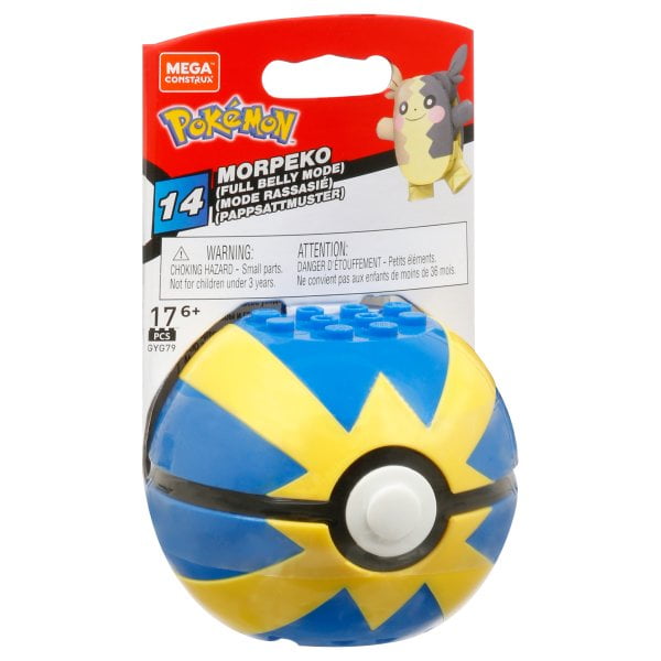 Mega Construx Pokemon Morpeko Poke Ball Building Set - Walmart.com