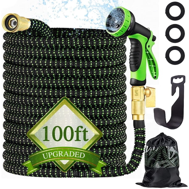 Expandable Garden Hose 100ft ,Flexible Water Hose, Flexible Hose with ...