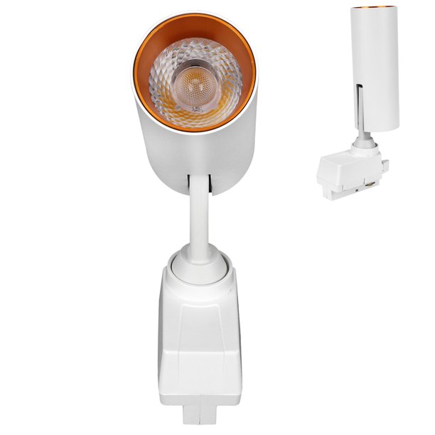Foco de riel, luz de riel LED giratoria de 360 grados Características ...