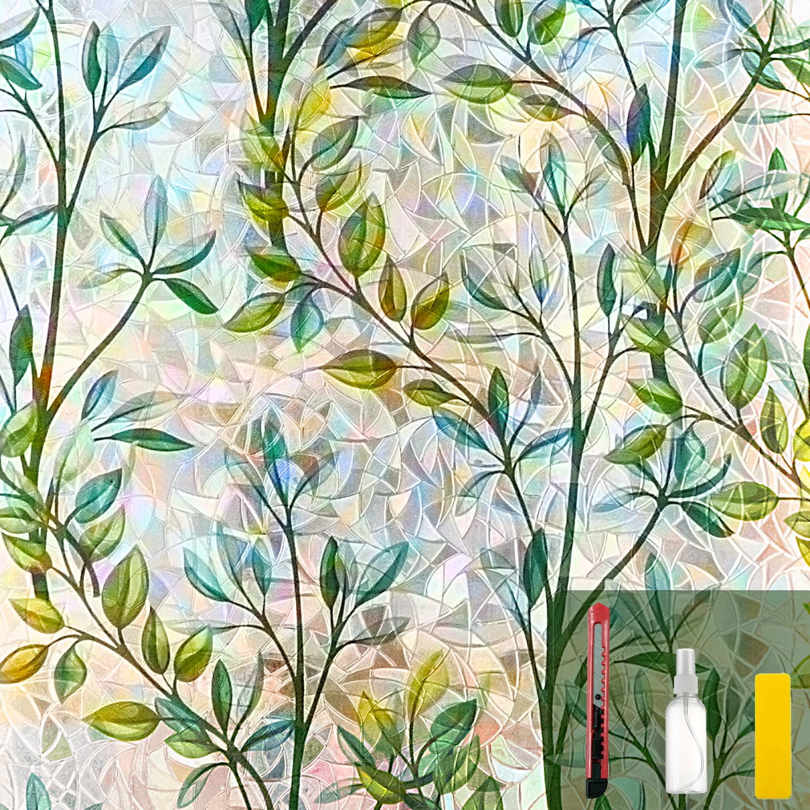 Lámina de privacidad para ventanas Inefaro Elegant Leaves, vitral | Bodega Aurrera en línea