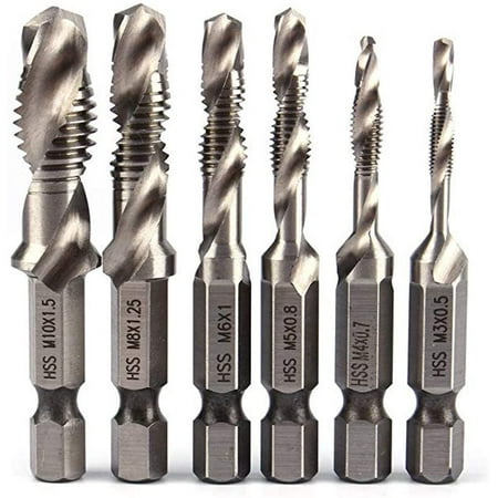 Bail Hex Shank Taps Spiral Head Screw Thread Metric Drill Bits M3 M4 M5 ...