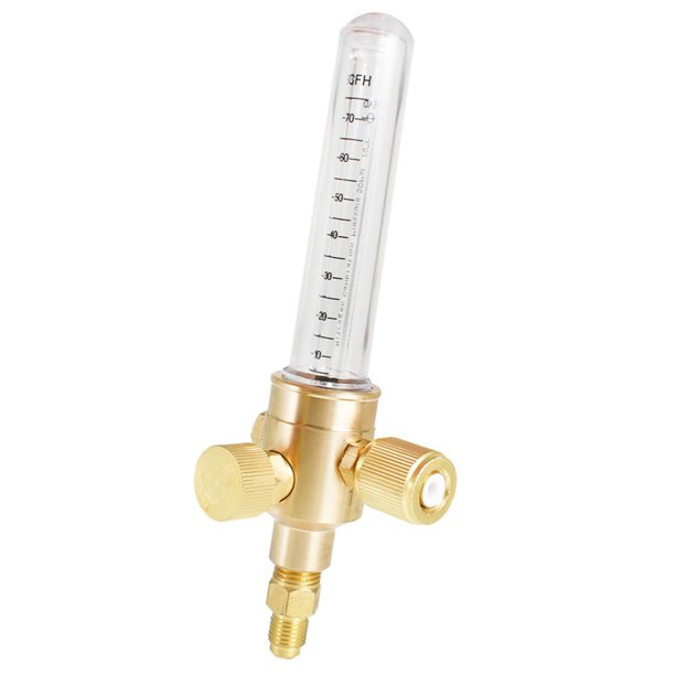 Nitrogen Flow Meter 0386-0849 0-75CFH Output Flow 50 PSIG Max Inlet Pressure 1/4inch SAE Inlet ...