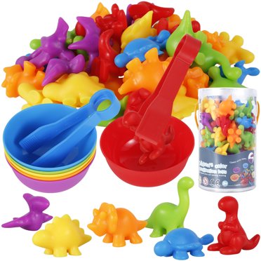 Learning Resources Mini Muffin Match Up Counting Toy Set, Color Sorting ...