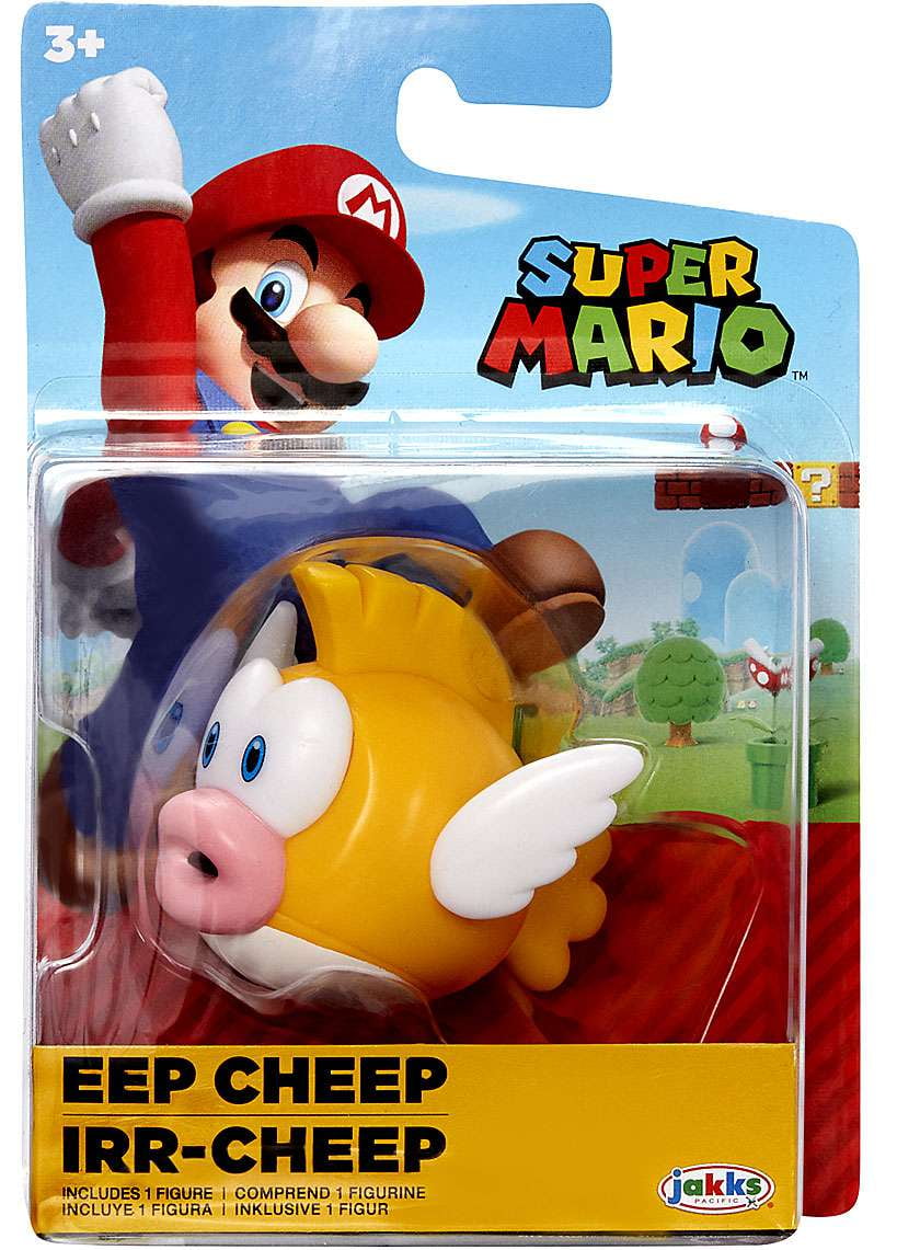 World of Nintendo Super Mario Eep Cheep Mini Figure - Walmart.com