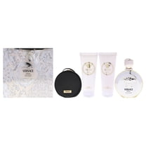 Versace Versace Crystal Noir , 4 Pc Gift Set 3oz EDP Spray, 0.17oz EDP ...