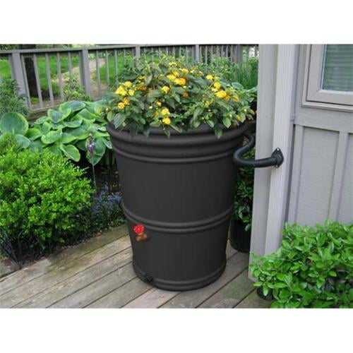 EarthMinded PRN1004 65 Gallon RainStation Rain Barrel - Recycled ...
