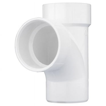 Charlotte Pipe Schedule 40 4 in. Hub x 4 in. Dia. Hub PVC Sanitary Tee - Walmart.com