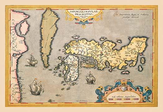 Map of Japan-Fine Art Canvas Print (20" x 30") - Walmart.com