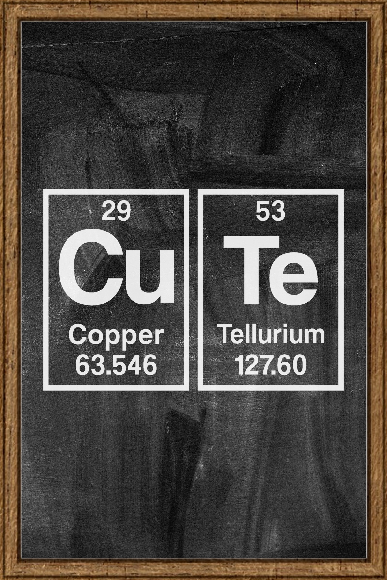 CUTE copper tellurium funny periodic table of elements science Tin Sign ...