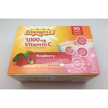 Emergen-C Variety Pack Dietary Supplement Drink Mix with 1000mg Vitamin ...