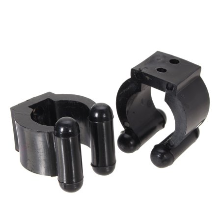 20pcs Rubber Fishing Rod Pole Storage Tip Clips Clamps Holder Black New ...