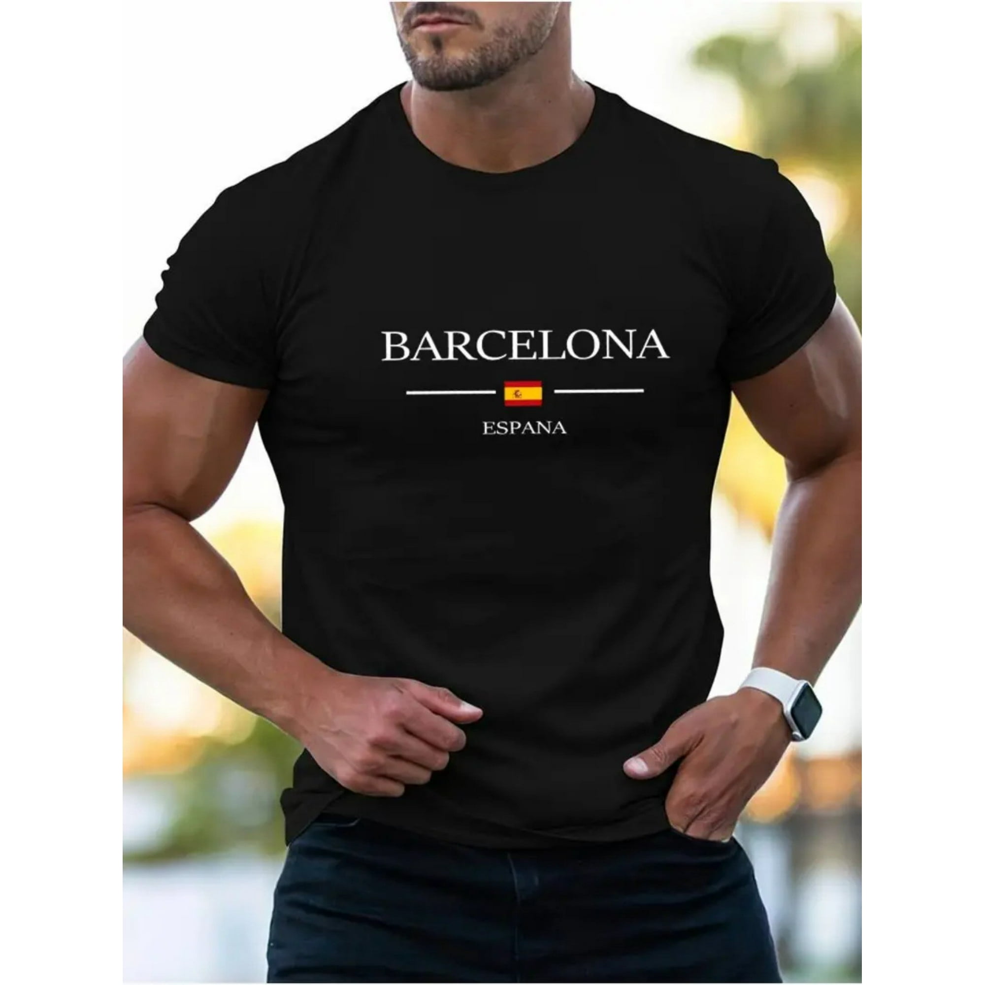 Click here for Generic [barcelona Espana Fan Tee] Eye-Catching Ba... prices